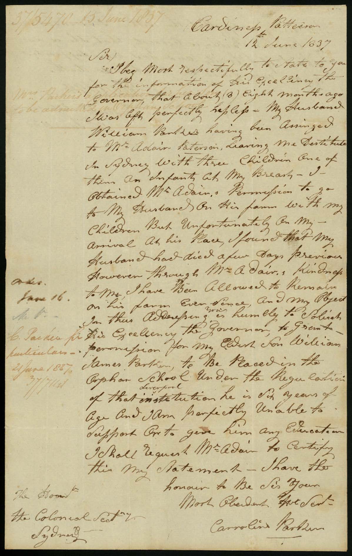 Caroline Kensett - Skinner Family History